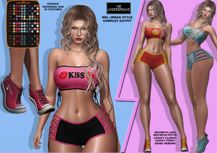 Second Life Marketplace Mel Fatpack Complet Outfit